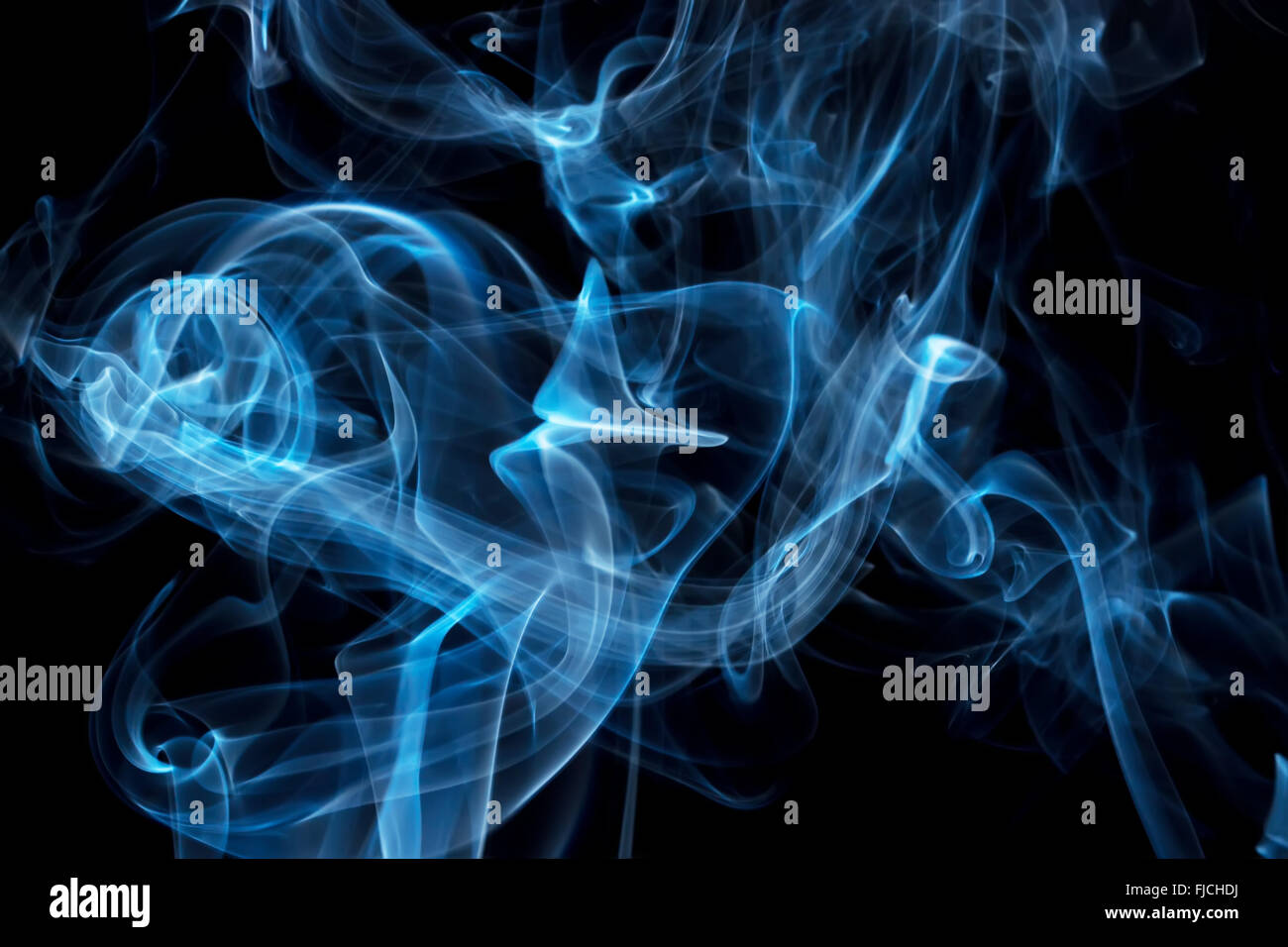 blue steam on the white background Stock Photo - Alamy