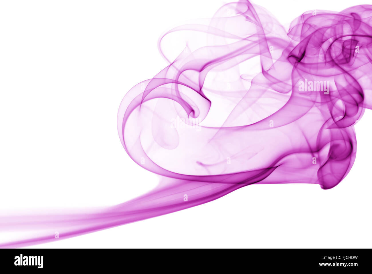 purple steam on the white background Stock Photo - Alamy