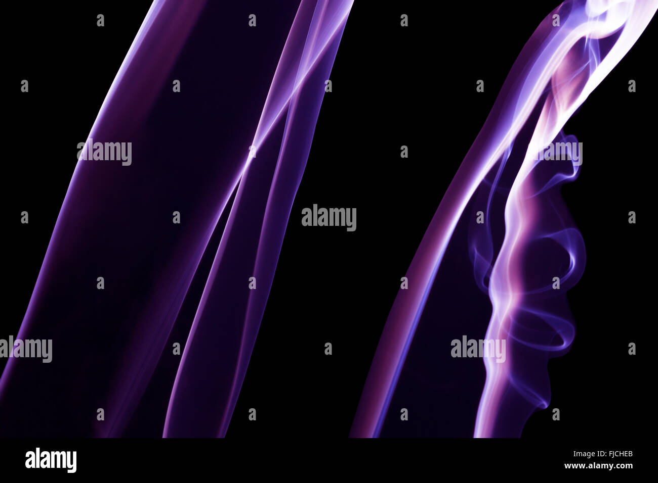 purple steam lines on the black background Stock Photo - Alamy