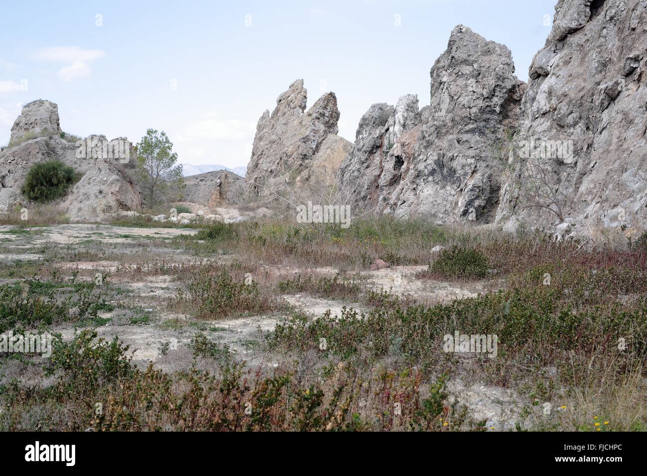 Rocky Mountains in Aspe, Alicante, Spain Stock Photo - Alamy