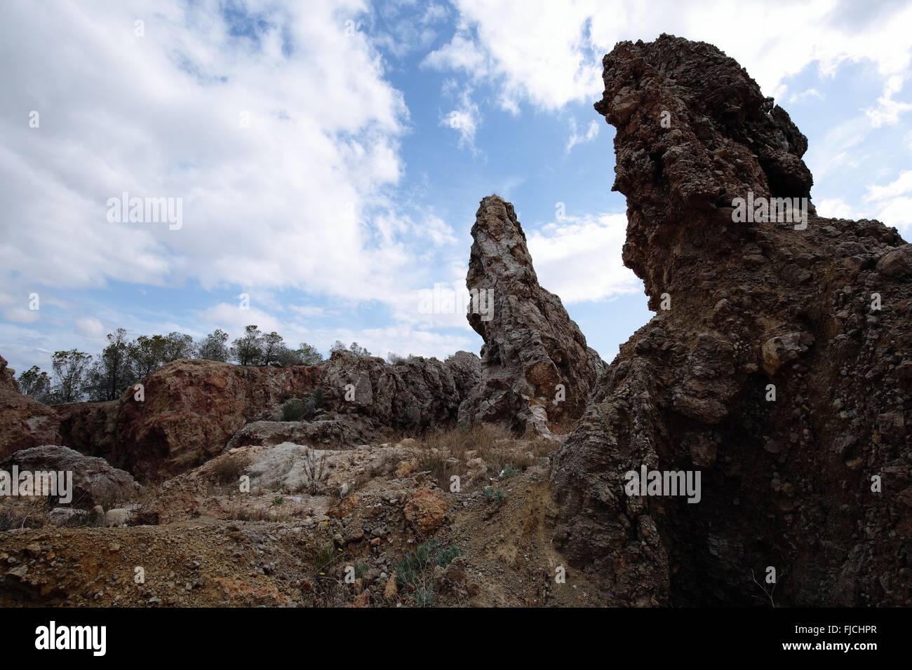 Rocky Mountains in Aspe, Alicante, Spain Stock Photo - Alamy