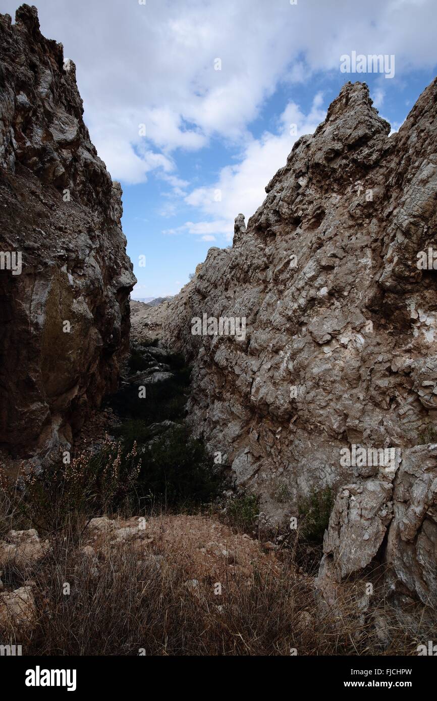 Rocky Mountains in Aspe, Alicante, Spain Stock Photo - Alamy
