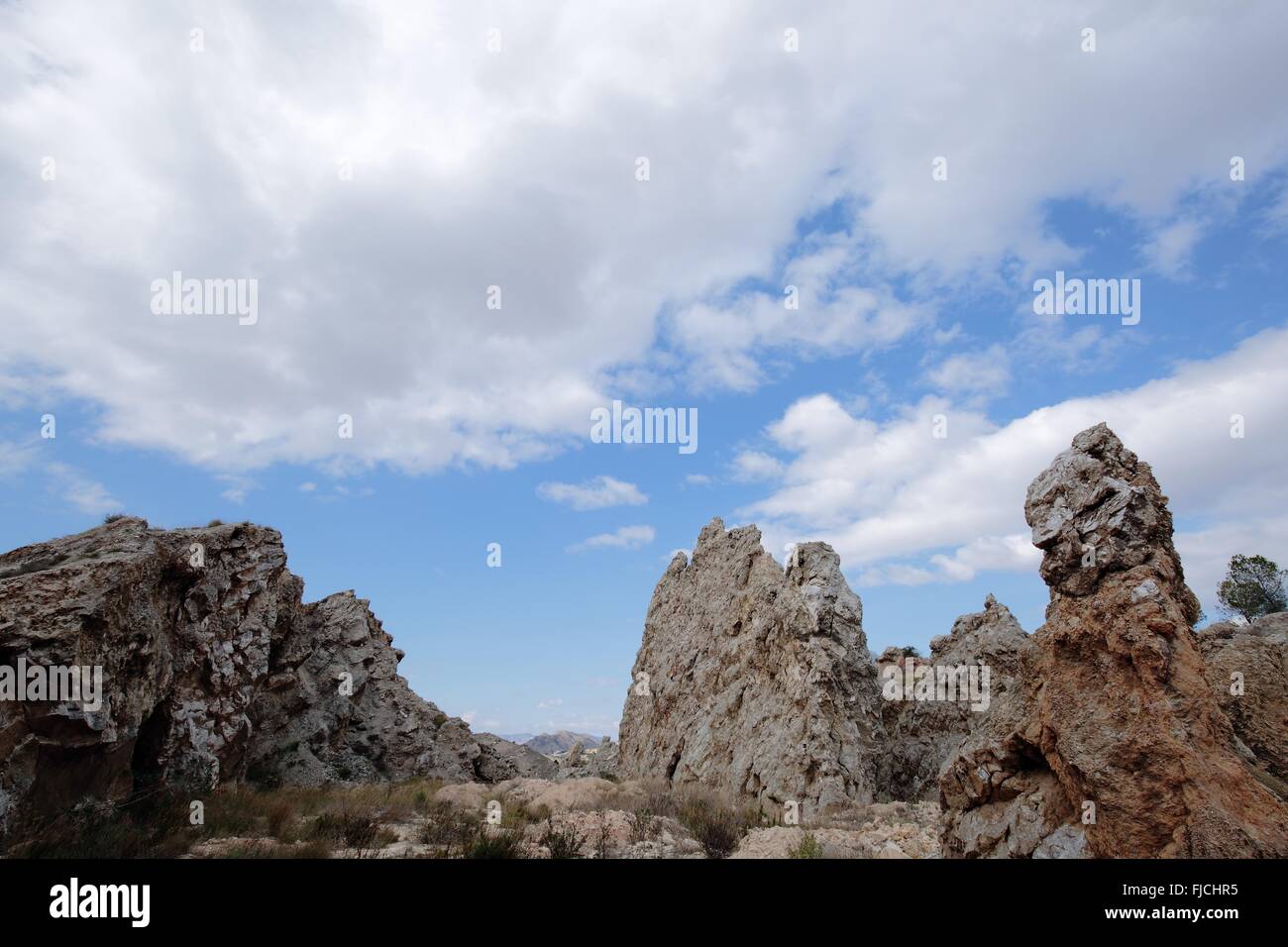 Rocky Mountains in Aspe, Alicante, Spain Stock Photo - Alamy