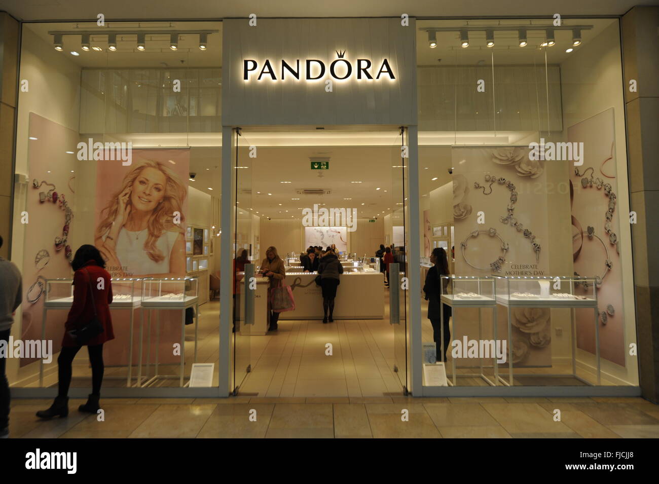 Pandora shop in Cardiff st Davids centre - United Kingdom Stock Photo ...