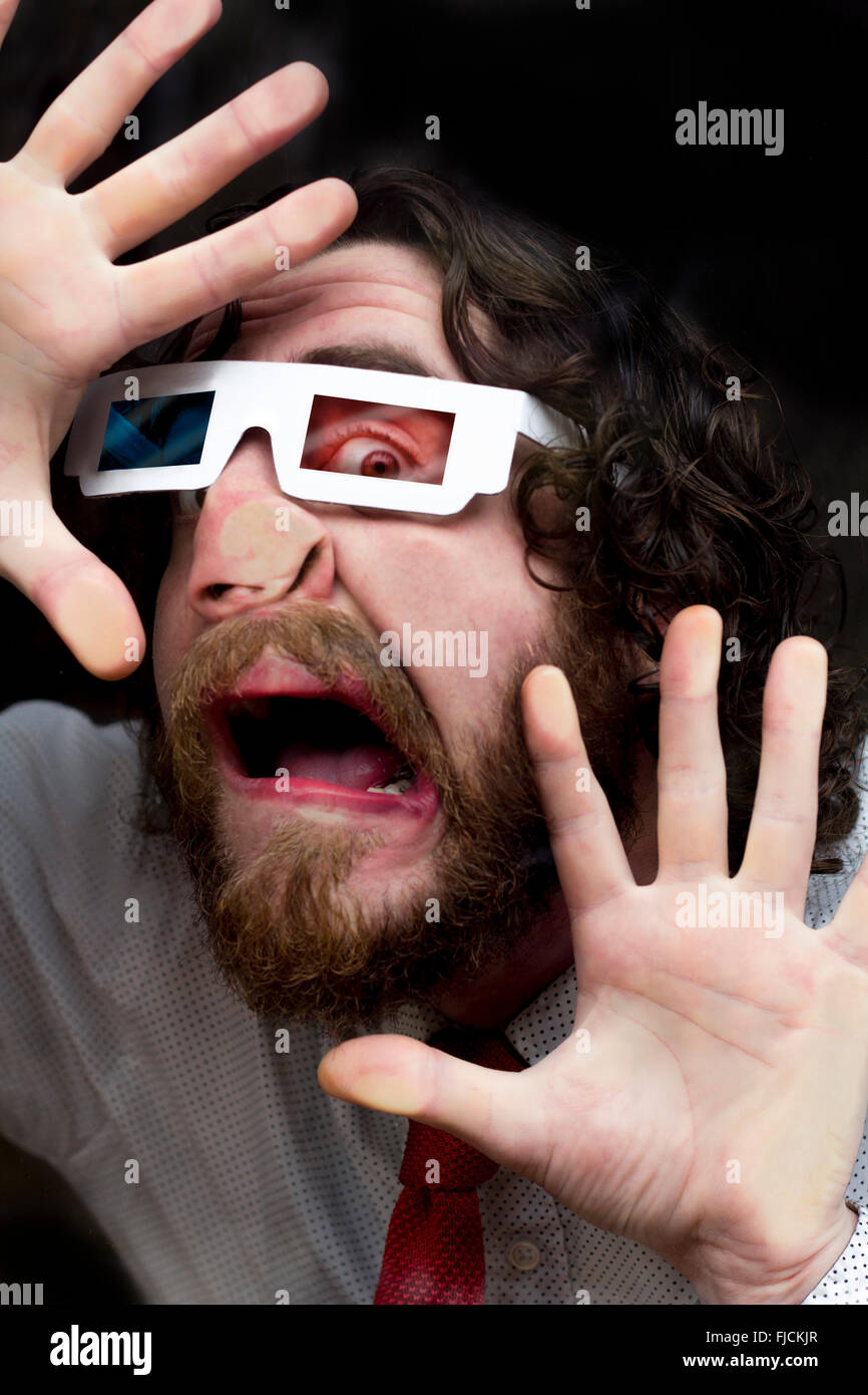 Face against glass hi-res stock photography and images - Alamy