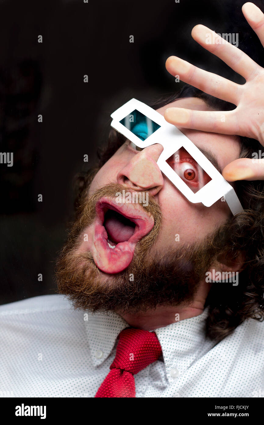 Face pressed against glass hi-res stock photography and images - Alamy