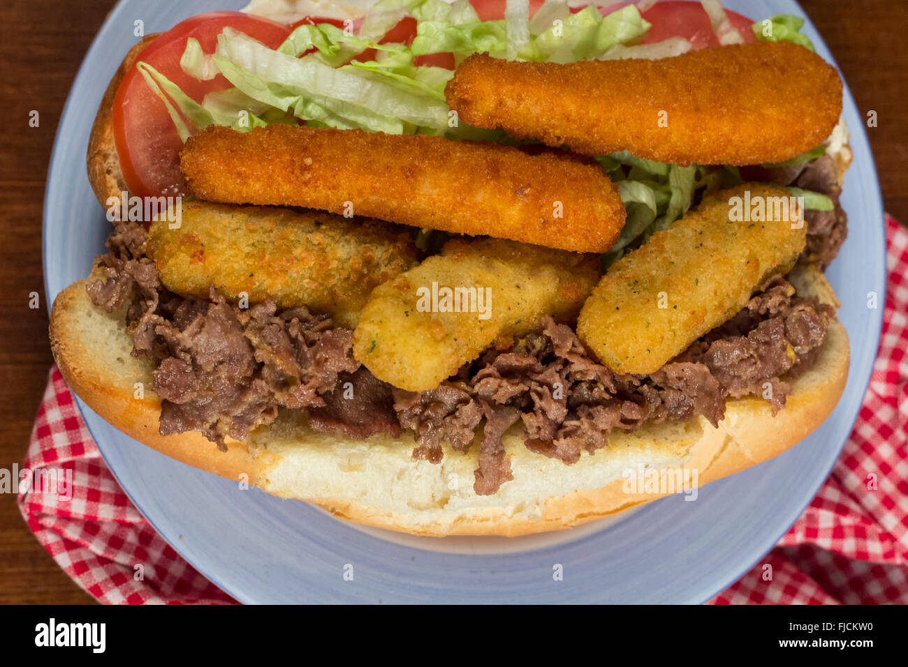 Grease trucks New Brunswick fat sandwich cheesesteak Stock Photo - Alamy