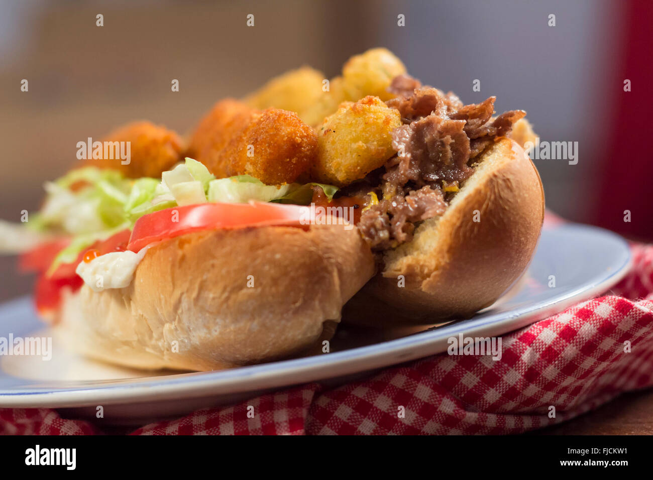 Grease trucks New Brunswick fat sandwich cheesesteak Stock Photo - Alamy