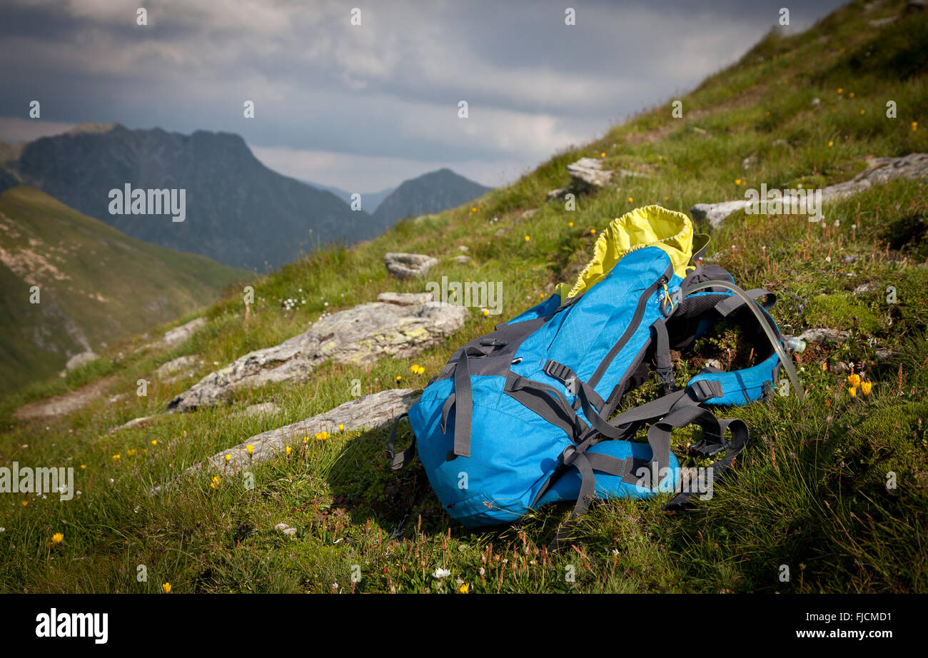 Backpack mountain hi-res stock photography and images - Alamy