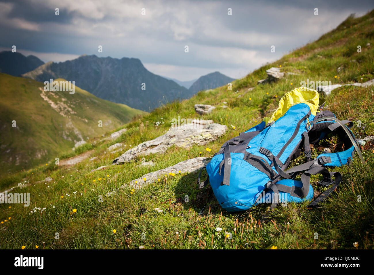 Backpack mountain hi-res stock photography and images - Alamy