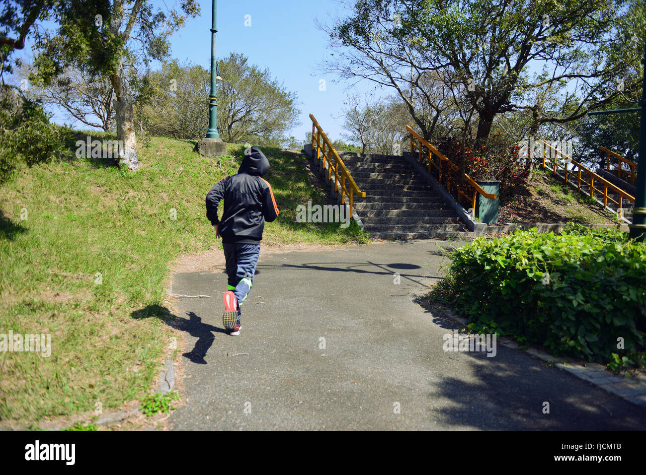 Running at the park Stock Photo - Alamy