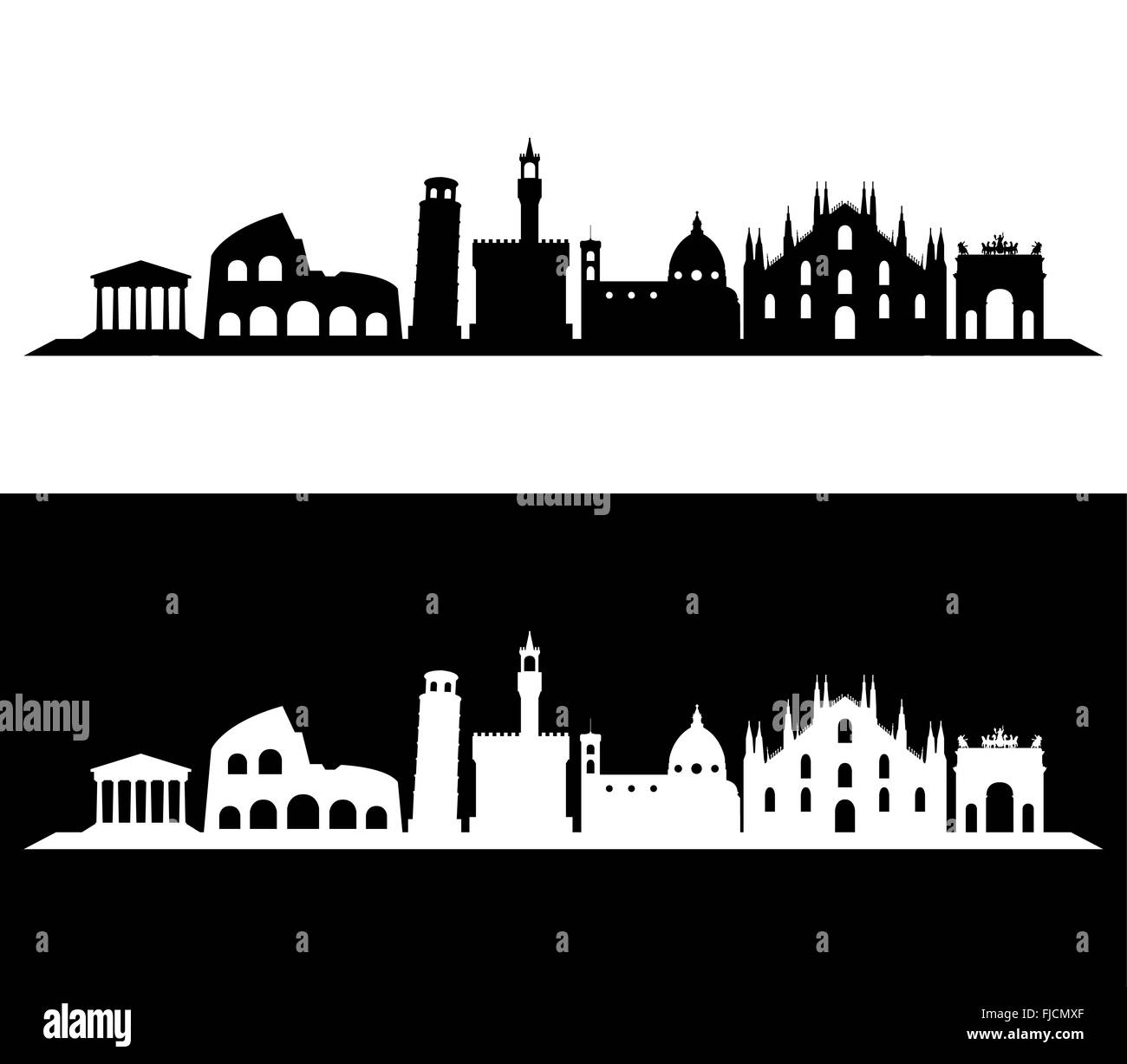 Modern rome, italy Black and White Stock Photos & Images - Alamy