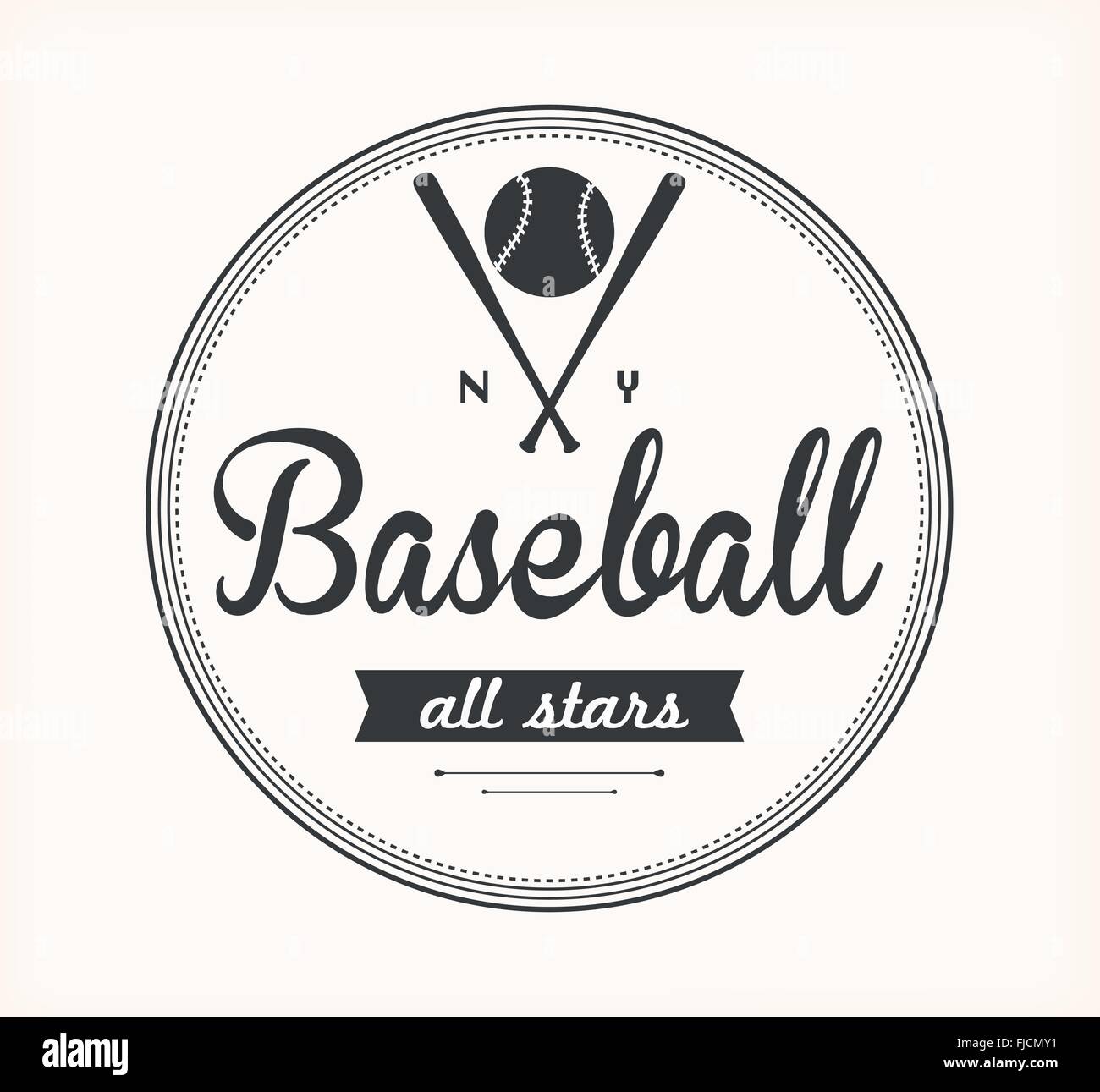 Baseball Vector Label Stock Vector Image & Art - Alamy