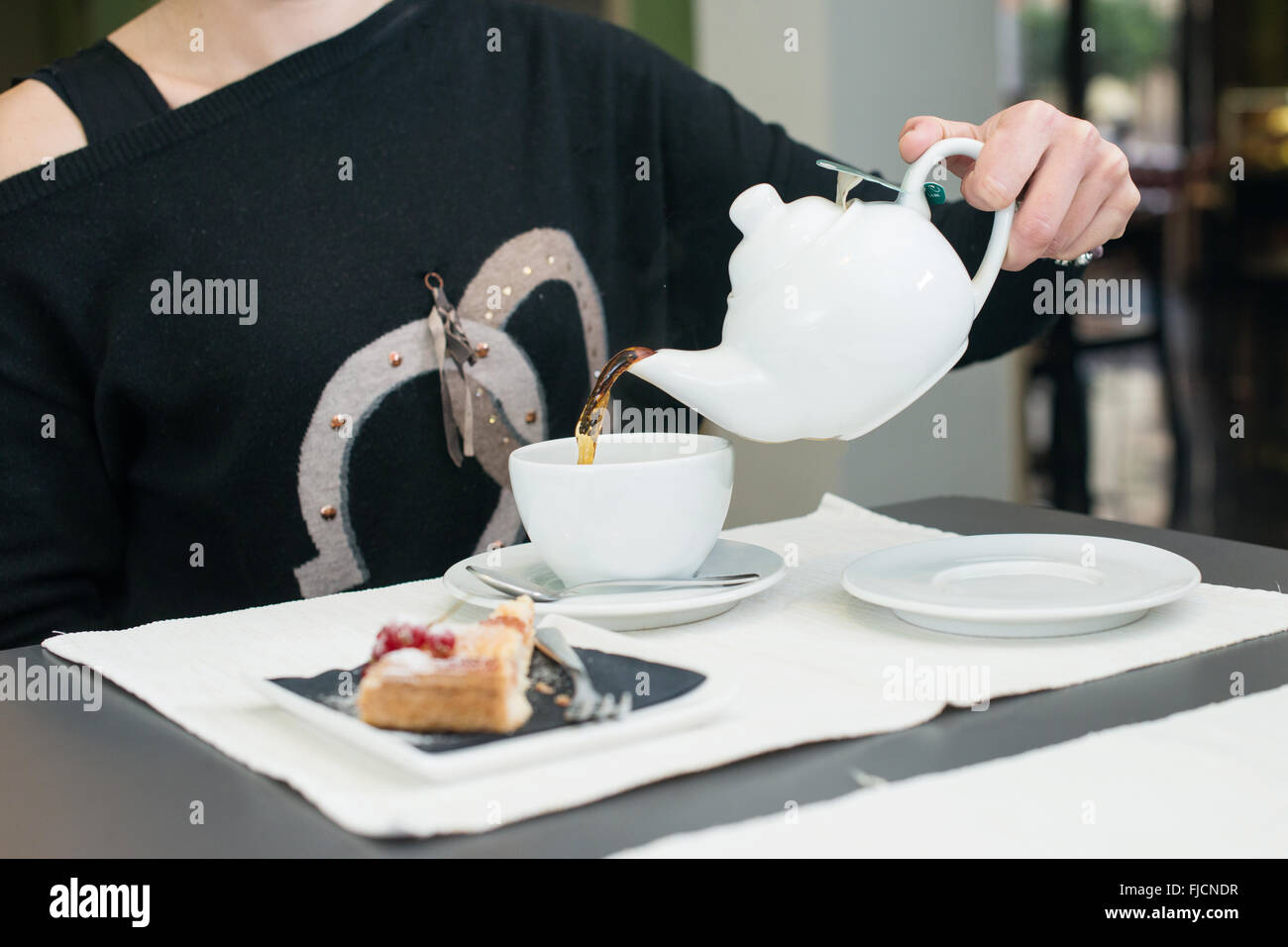 Breakfast with tea Stock Photo - Alamy