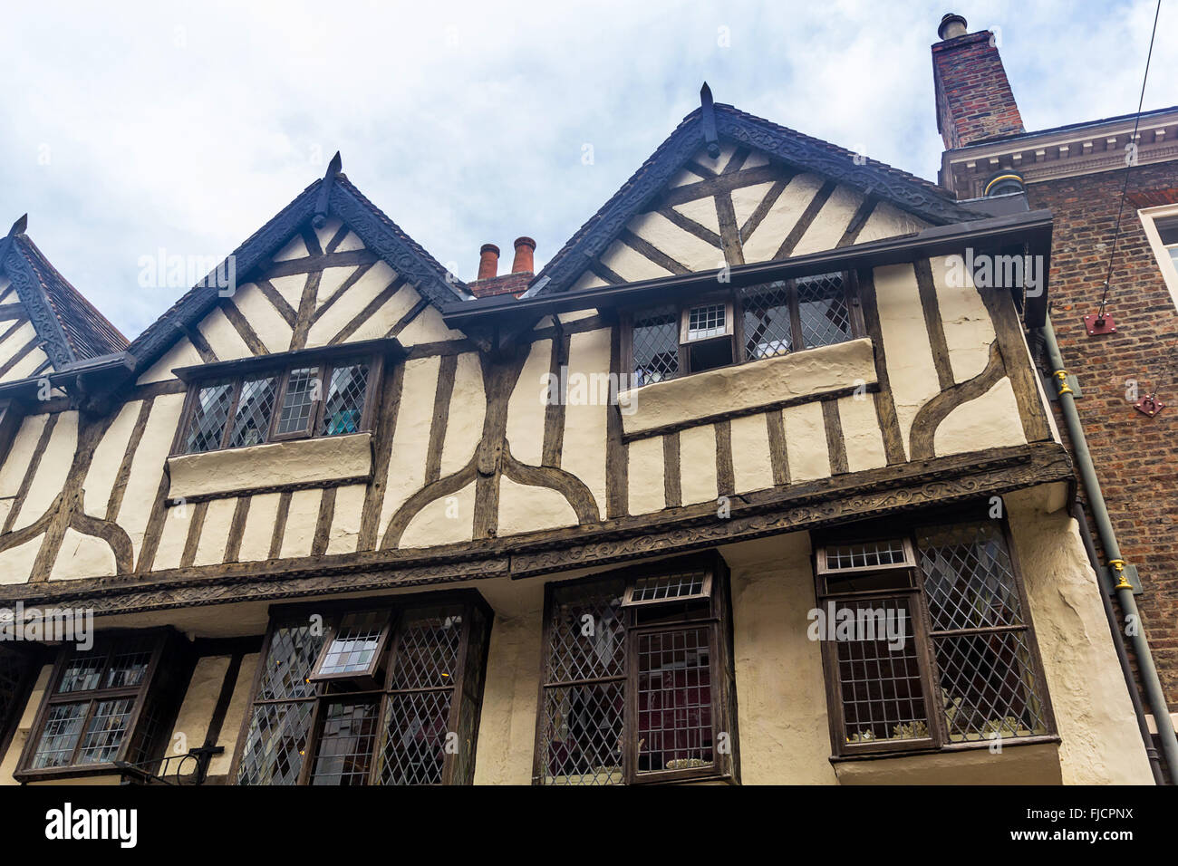 Old, historical architecture in York, England, United Kingdom Stock ...