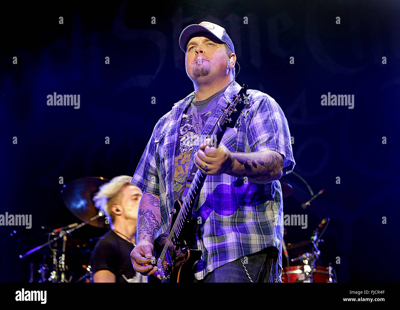 Black Stone Cherry performing at Liverpool Echo Arena Featuring: Chris ...