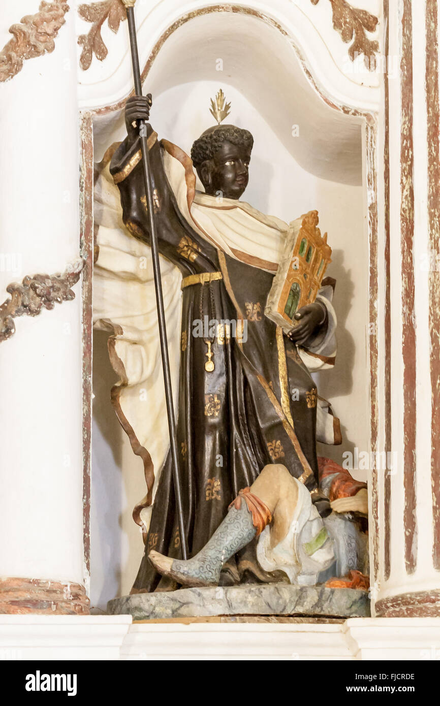 Baroque black saint, Our Lady of the Black People church Olinda ...