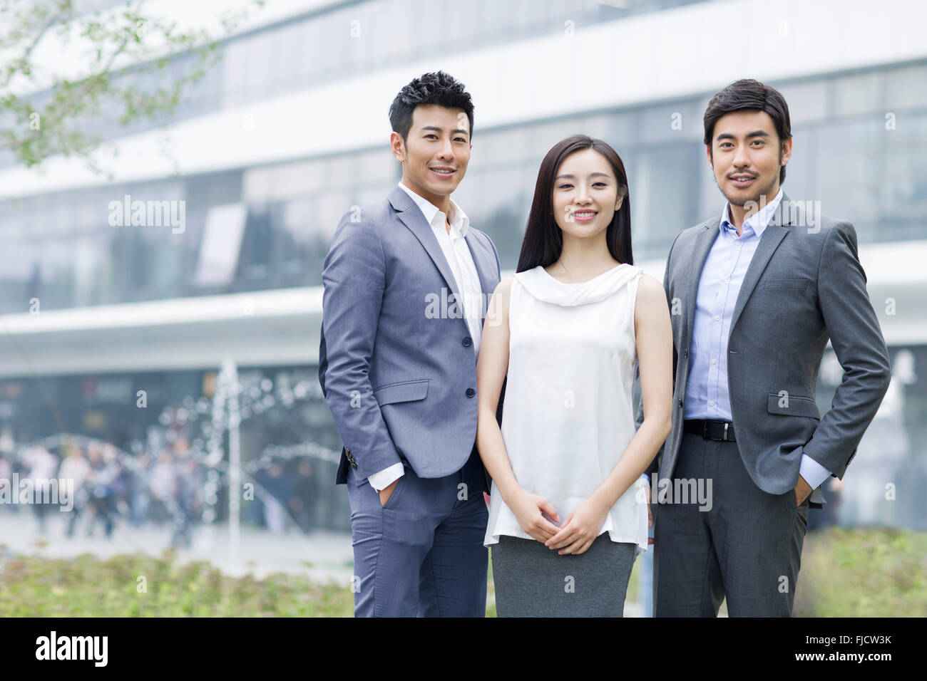 Confident Chinese business team Stock Photo - Alamy