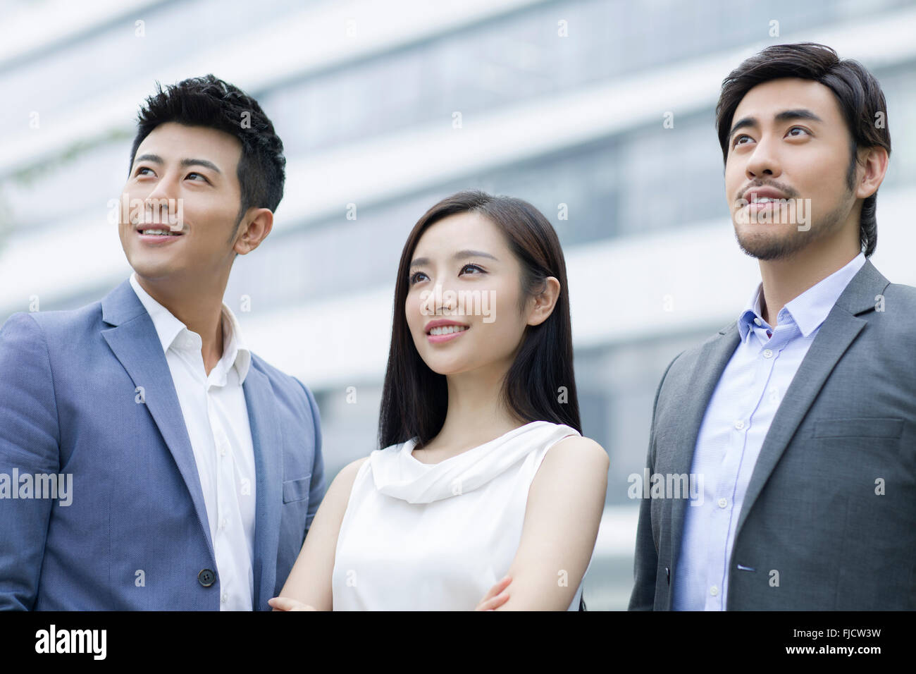 Confident Chinese business team Stock Photo - Alamy