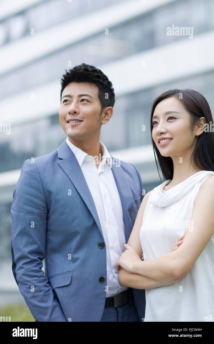 Confident Chinese businesspeople Stock Photo - Alamy