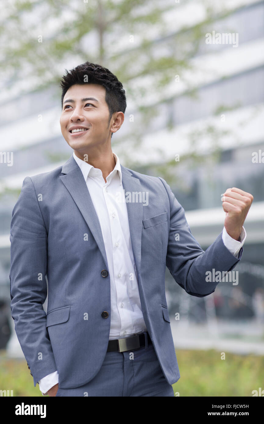 Happy Chinese Businessman
