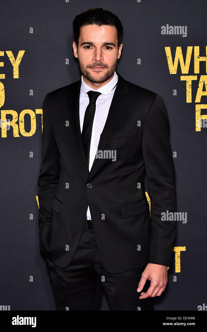 New York, NY, USA. 1st Mar, 2016. Christopher Abbott at arrivals for ...