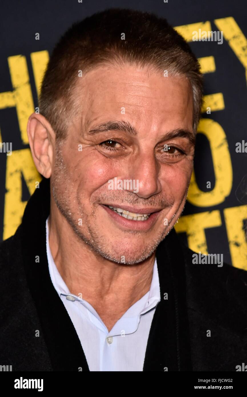 New York, NY, USA. 1st Mar, 2016. Tony Danza at arrivals for WHISKEY ...