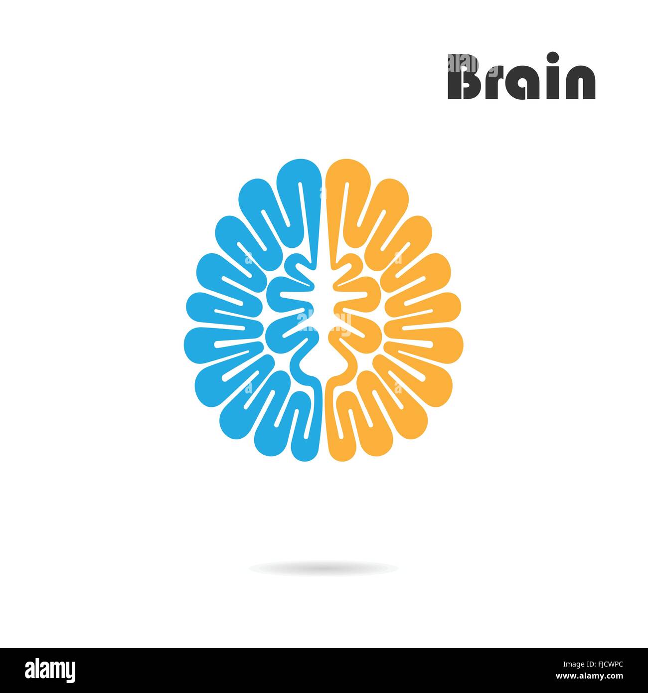 Creative brain abstract vector logo design template. Corporate business ...