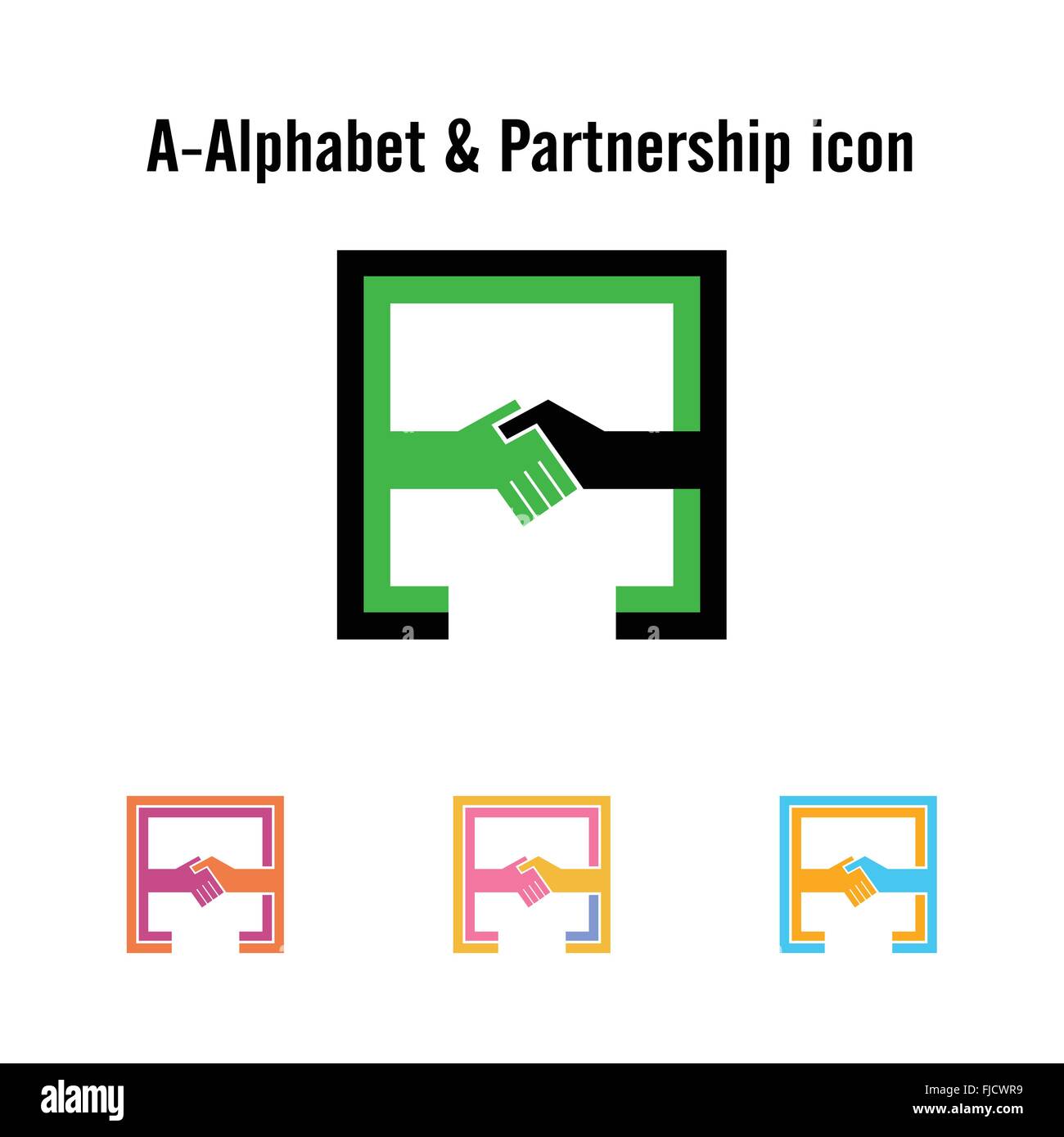 People handshake letter logo hi-res stock photography and images - Alamy