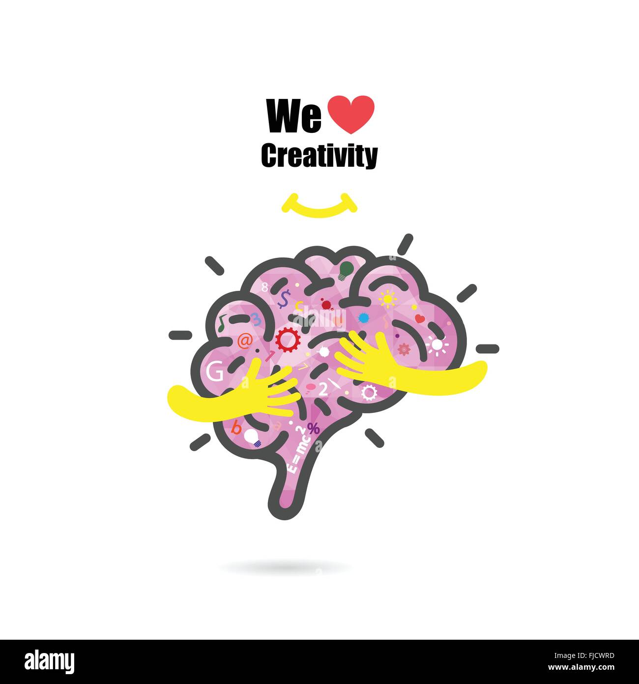 Brain vector drawing Stock Vector Images - Alamy