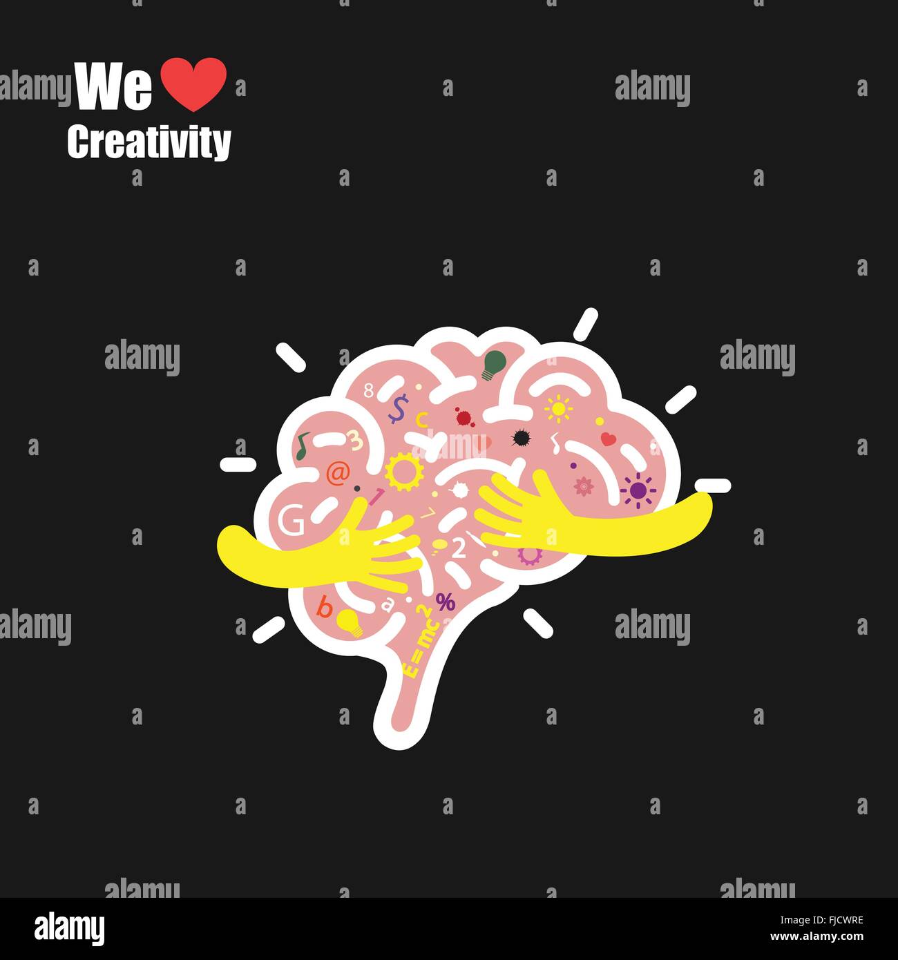 Brain logo design hi-res stock photography and images - Alamy
