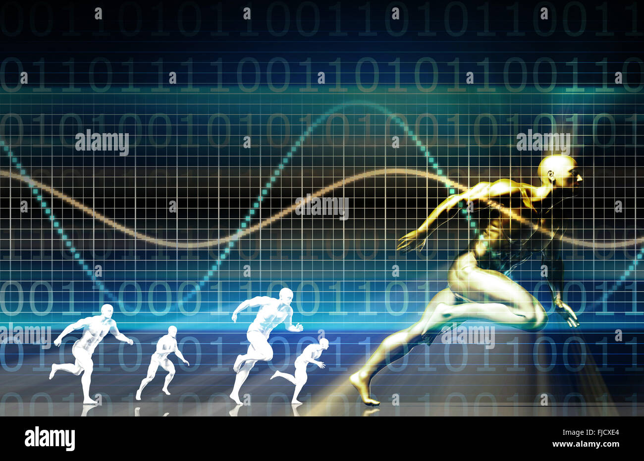 Health Science as a Medical Tech Concept Art Stock Photo - Alamy