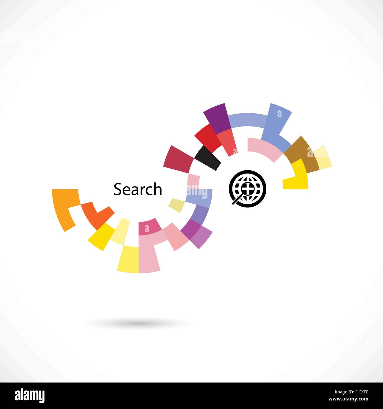 Creative circle abstract vector logo design template. Corporate ...