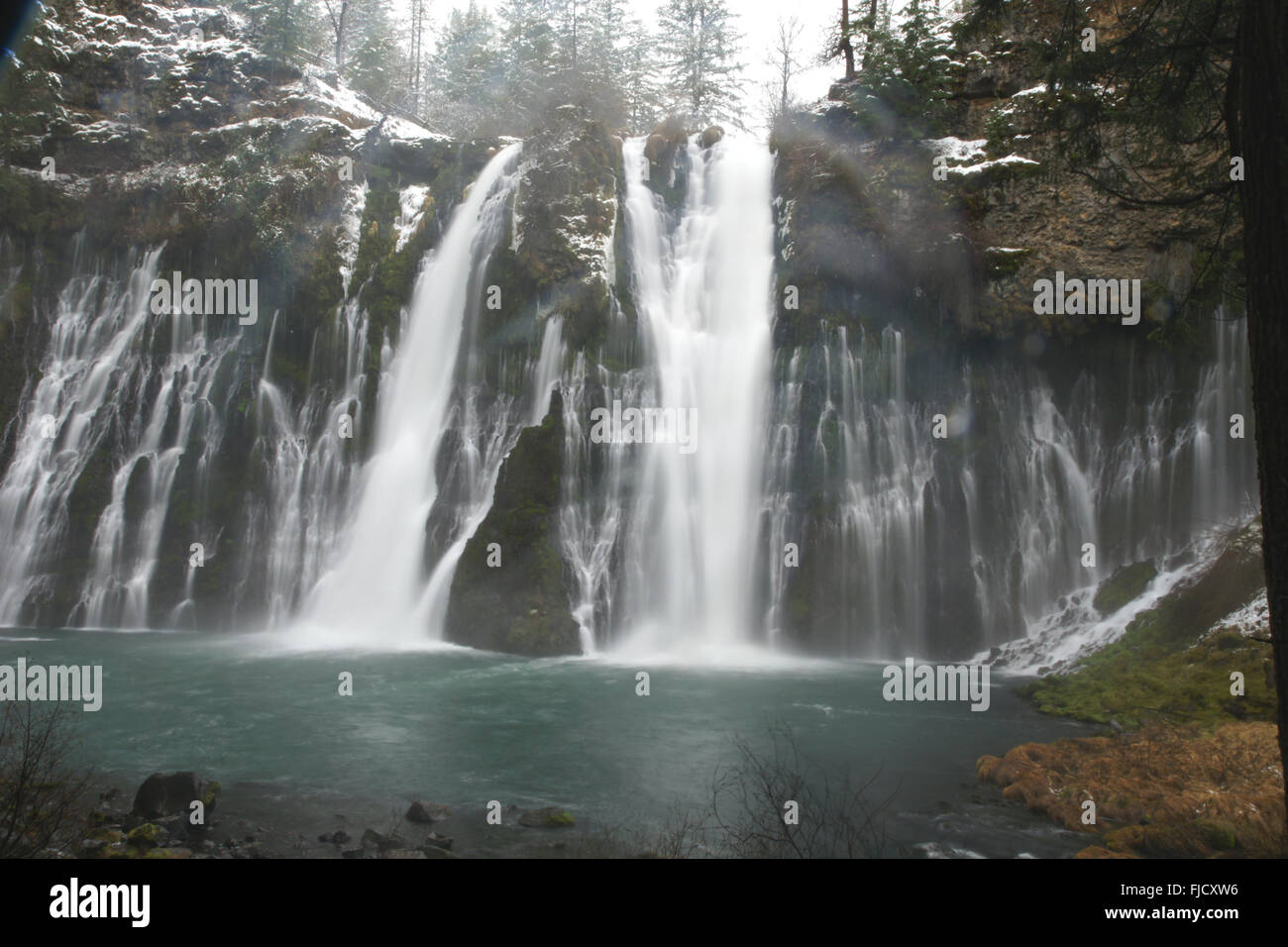 Burney Falls, a waterfall on Burney Creek, McArthur-Burney Falls ...