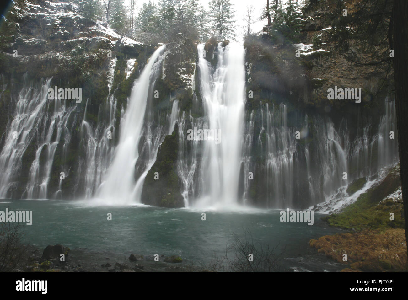 Burney Falls, a waterfall on Burney Creek, McArthur-Burney Falls ...
