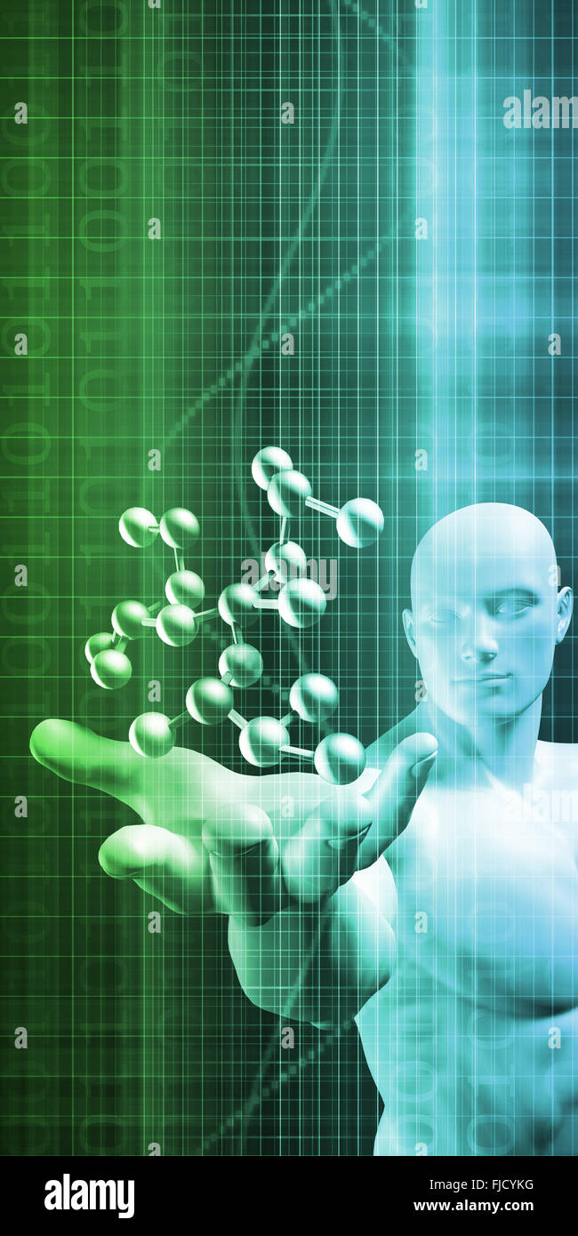 Medical Abstract Background of a Futuristic Science Art Stock Photo - Alamy