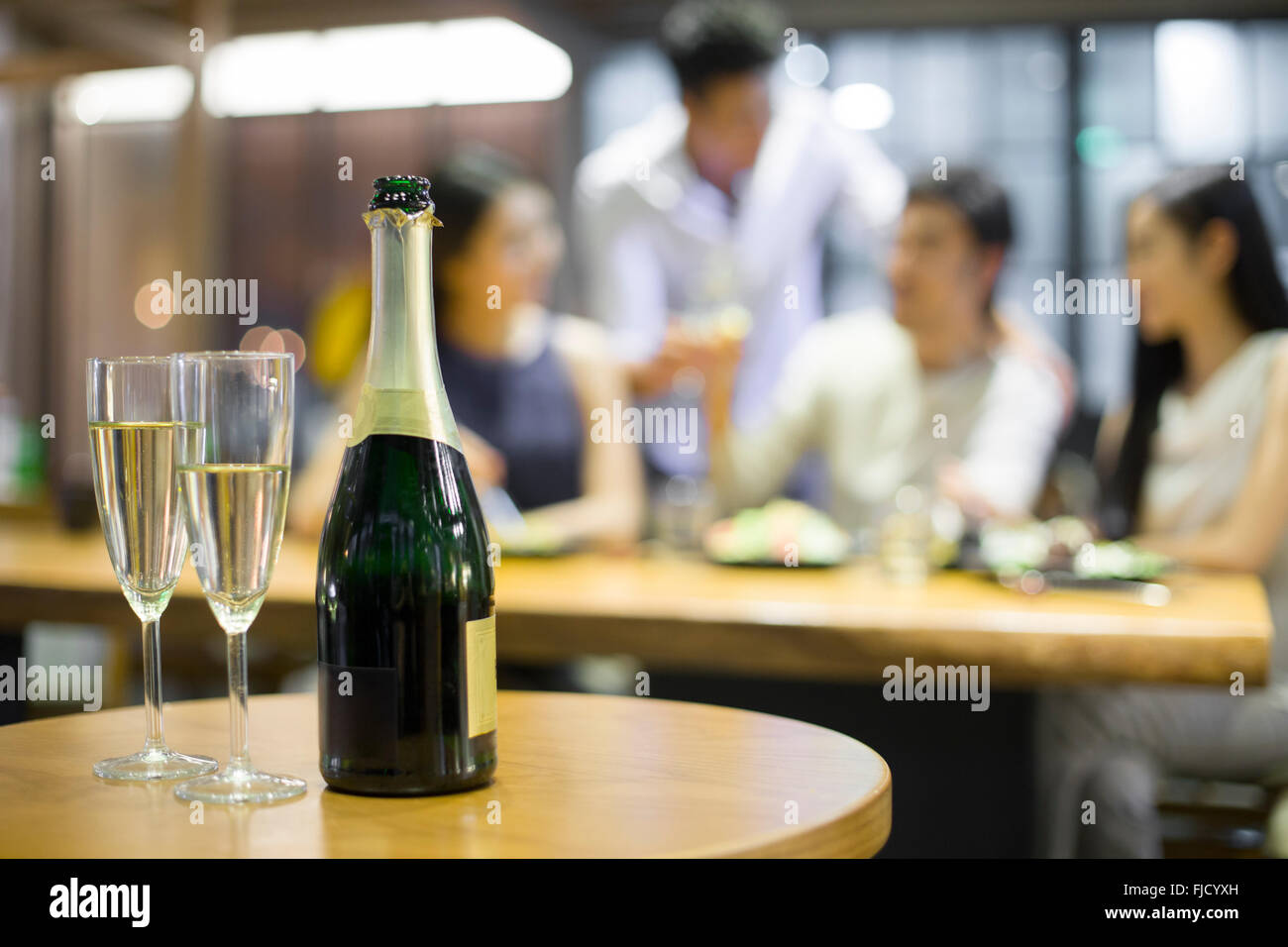 Close up glass champagne standing hi-res stock photography and images ...