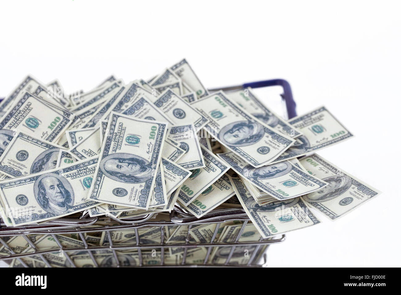 Money in shop trolley hi-res stock photography and images - Alamy