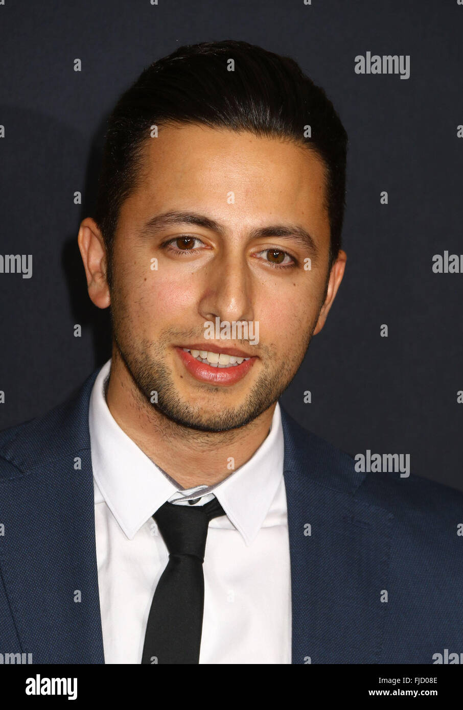 New York, New York, USA. 1st Mar, 2016. Actor FAHIM ANWAR attends the ...