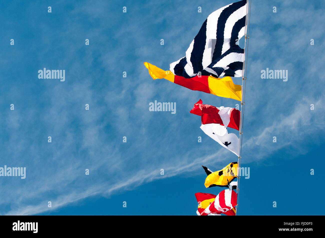 Cruise ship mast flags hi-res stock photography and images - Alamy