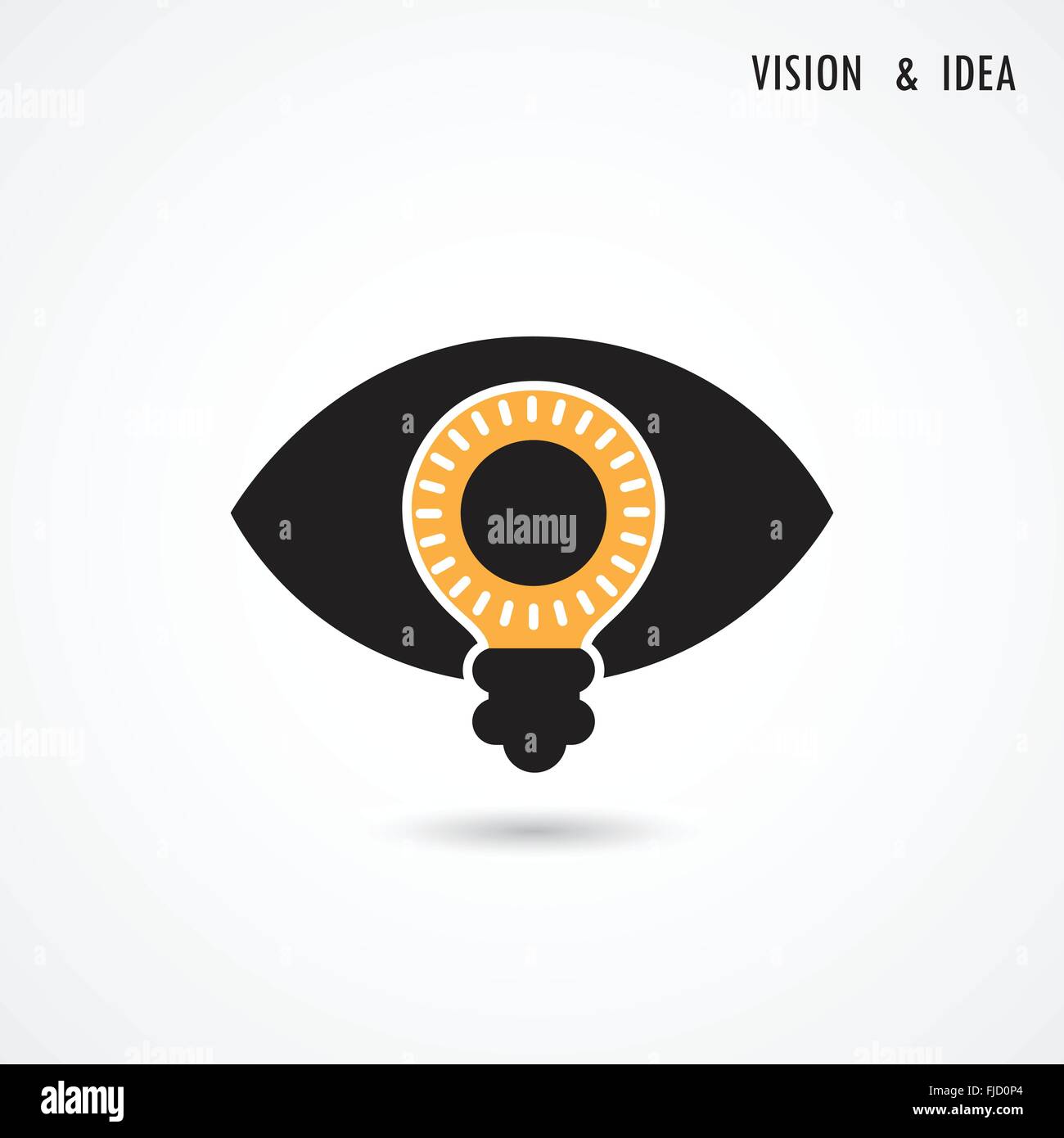 vision and ideas sign,eye icon,light bulb symbol ,business concept ...
