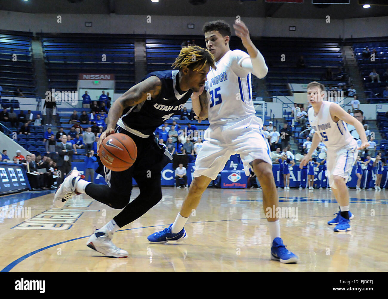 Colorado Springs, Colorado, USA. 1st Mar, 2016. Utah State guard, Shane ...