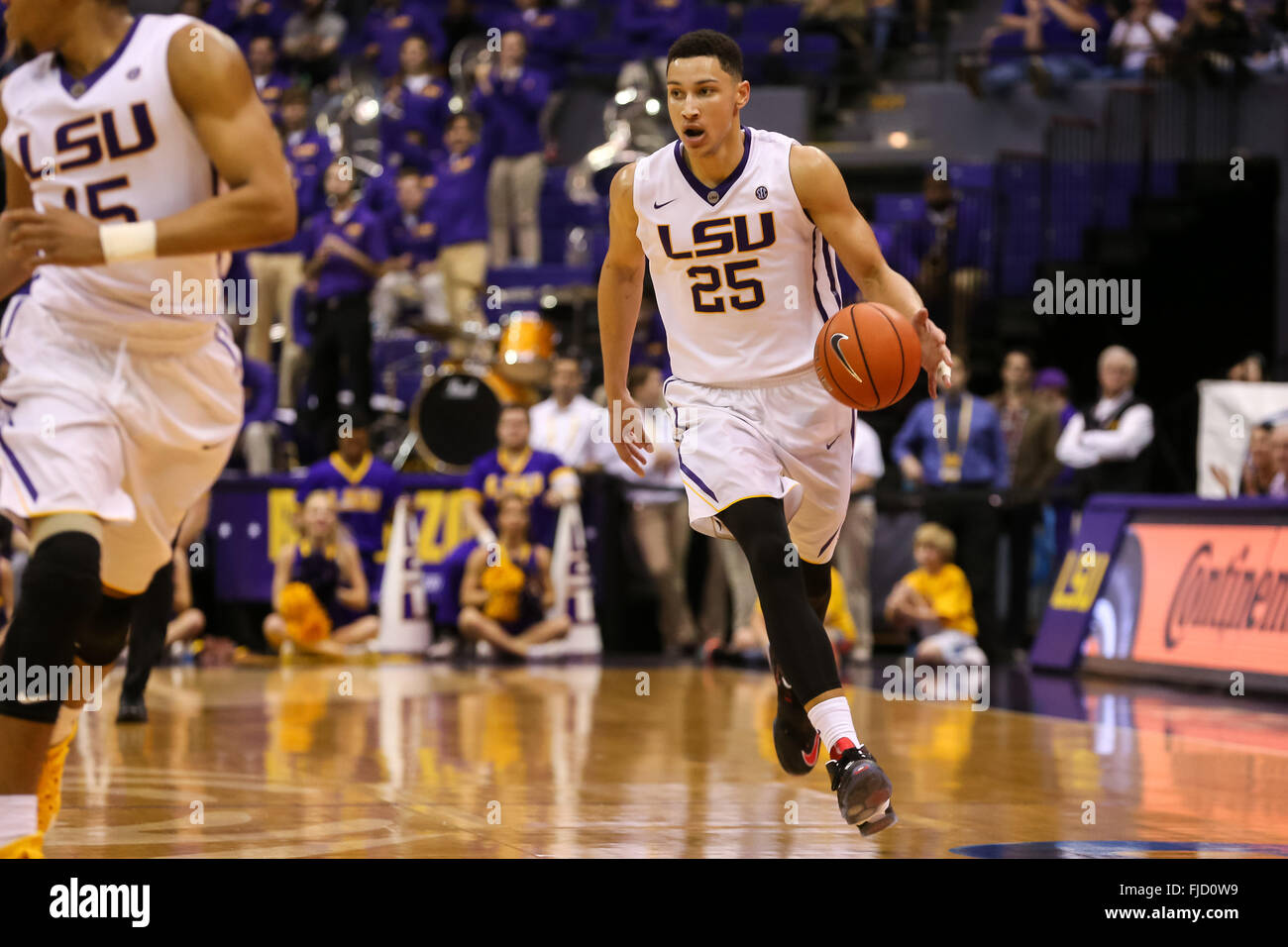Baton Rouge, LA, USA. 01st Mar, 2016. LSU Tigers forward Ben Simmons ...