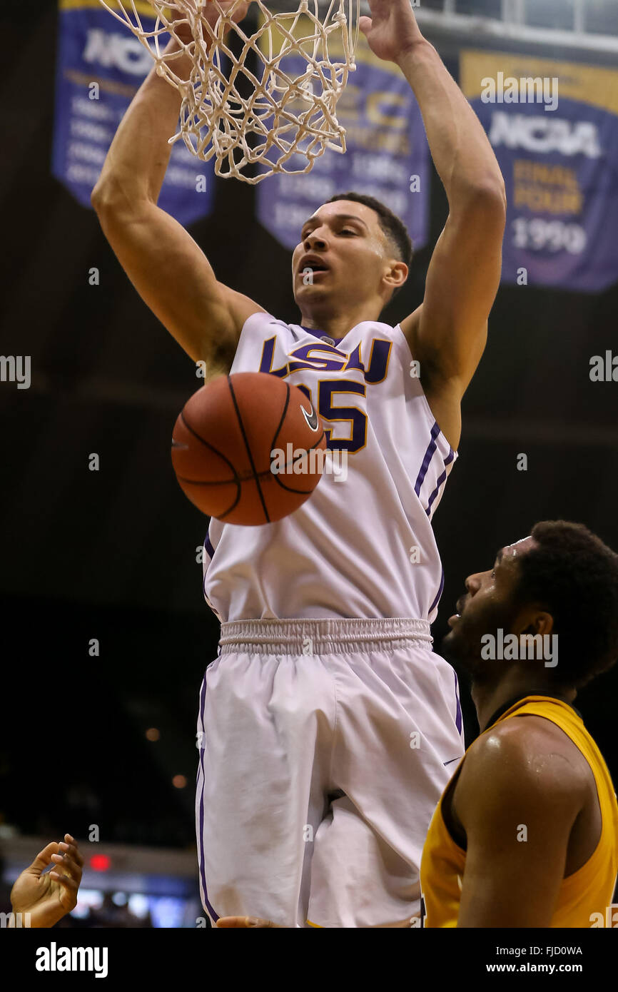 Baton Rouge, LA, USA. 01st Mar, 2016. LSU Tigers forward Ben Simmons ...