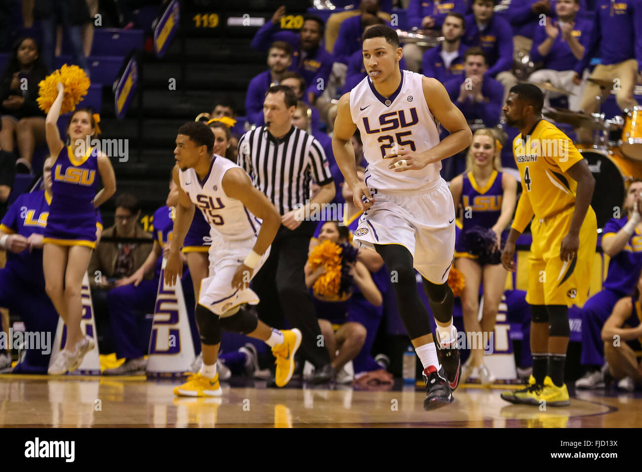 Baton Rouge, LA, USA. 01st Mar, 2016. LSU Tigers forward Ben Simmons ...