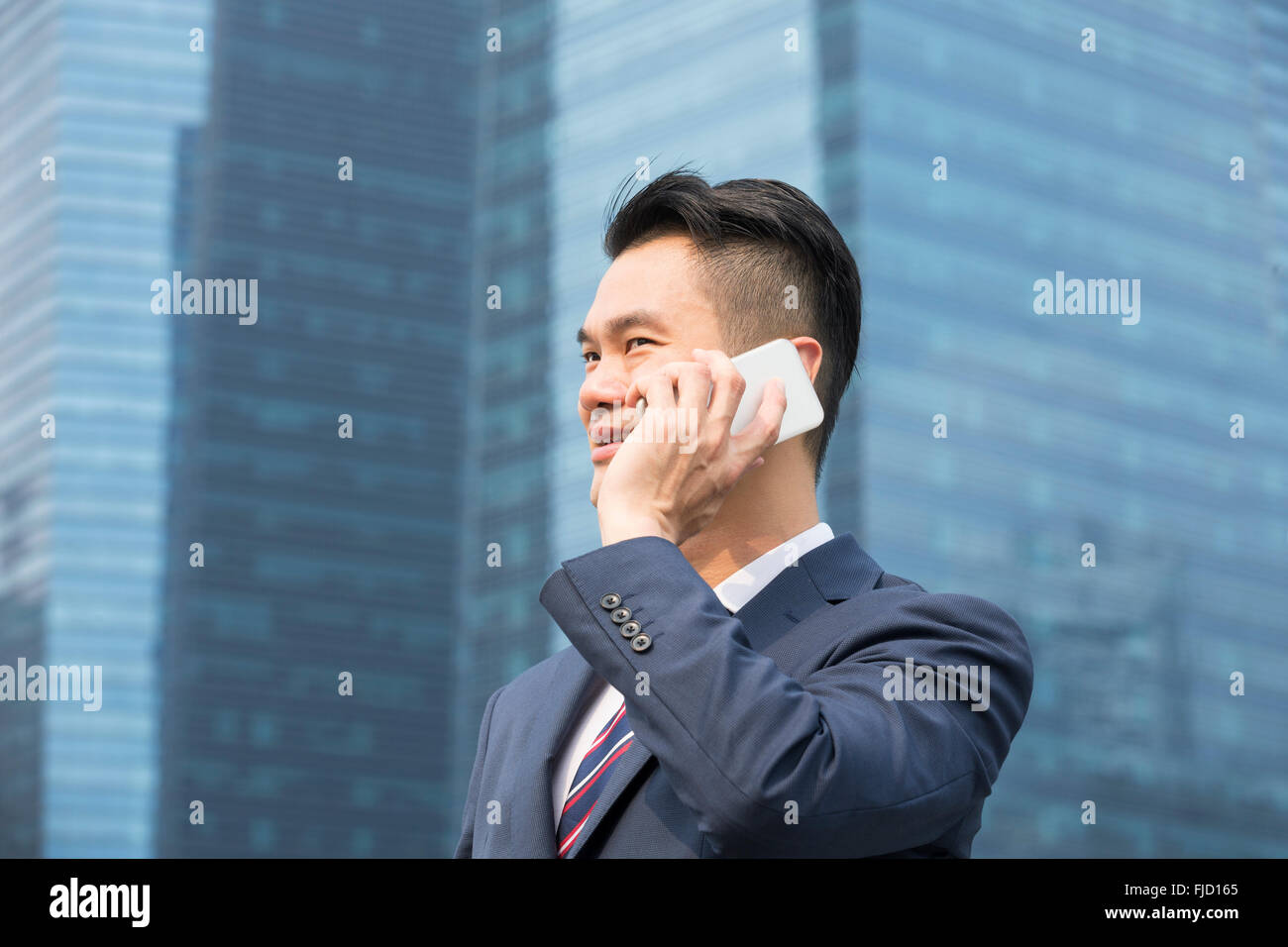 Chinese businessman using smart hi-res stock photography and images - Alamy