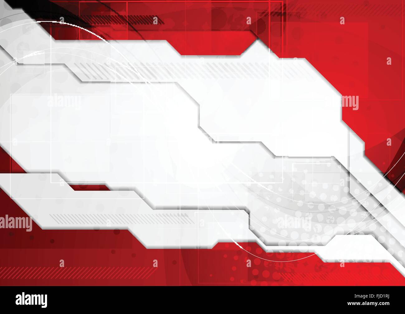 Red grey tech corporate background. Vector graphic design Stock Vector ...