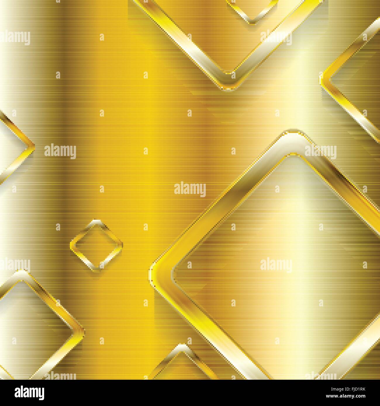 Tech golden design with squares. Vector background Stock Vector Image ...