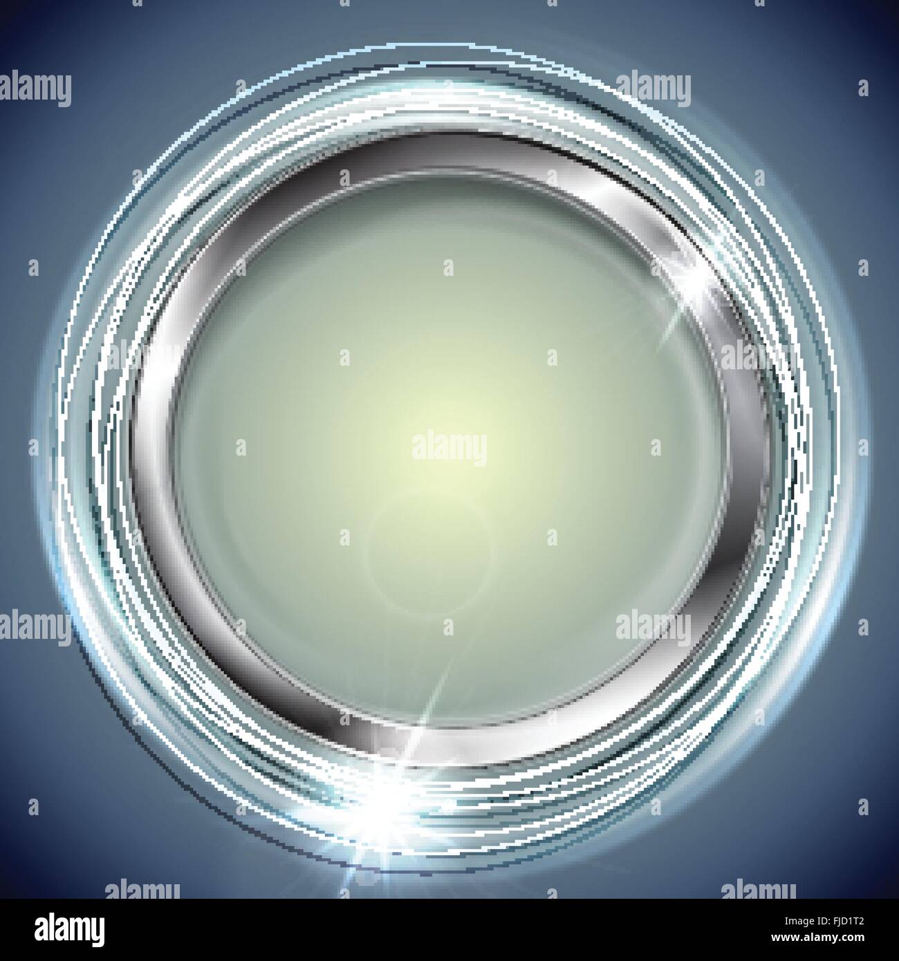 Bright shiny background with metal circle frame. Vector graphic design illustration Stock Vector ...