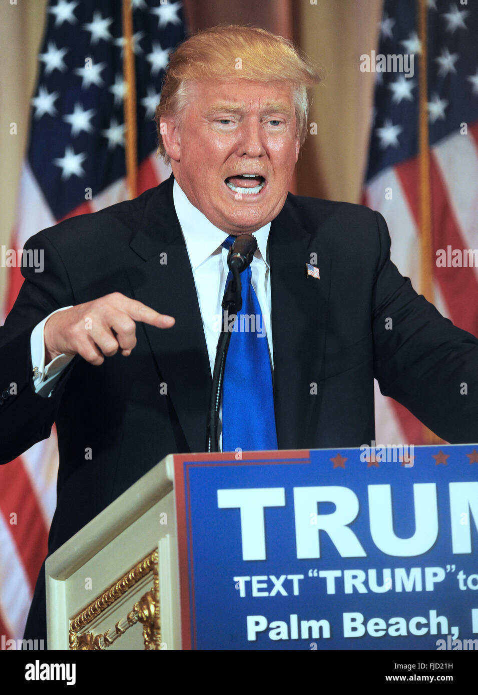 Palm Beach, Florida, USA. 1st March, 2016. Republican presidential ...